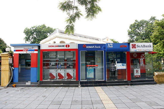 Vietinbank Techcombank Dongabankacb Seabank Atm Bank Editorial Stock ...
