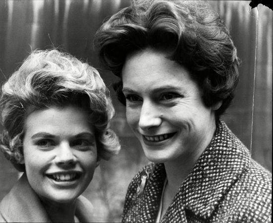 Judith Charmers Left Nan Winton Join Editorial Stock Photo - Stock ...