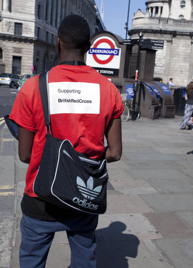 British Red Cross Fundraiser Street City Editorial Stock Photo - Stock ...