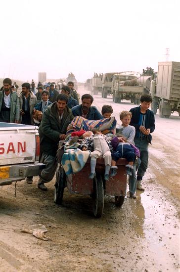 Returning Kurdish Refugees Push Sleeping Child Editorial Stock Photo ...