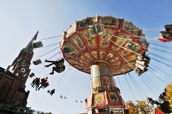 Chairoplanes Swing Carousel Auer Dult Fair Editorial Stock Photo ...