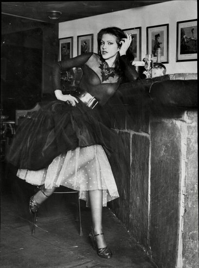 Fashion Women 1975 Model Wearing Evening Editorial Stock Photo - Stock ...