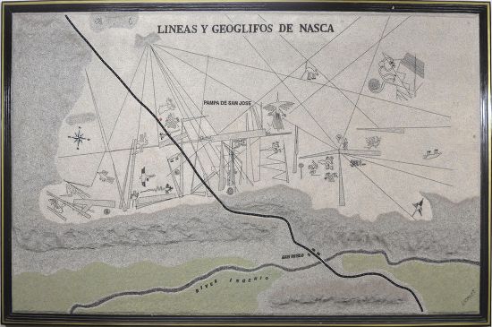 Map Showing Overview Nazca Lines Nazca - Foto de stock de contenido ...