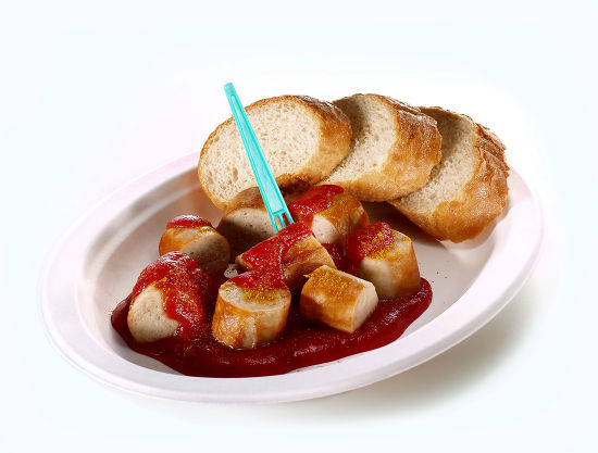 Curry Sausage Sliced Ketchup Slices Bread Editorial Stock Photo - Stock ...