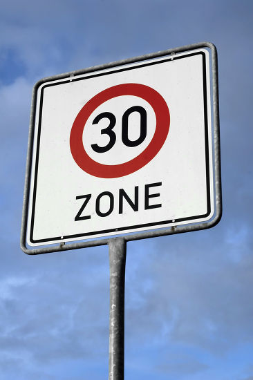 Traffic Sign 30 Zone Editorial Stock Photo - Stock Image | Shutterstock