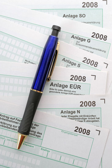 Preprinted Forms Tax Declaration Symbolic Picture Editorial Stock Photo ...