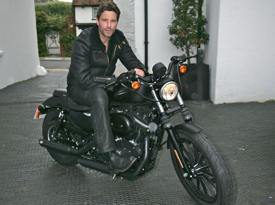 Captain David Blakeley On His Harley Editorial Stock Photo - Stock ...