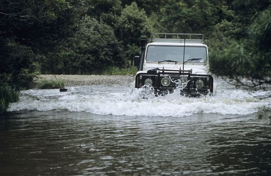 Landrover Driving Through River Editorial Stock Photo - Stock Image ...