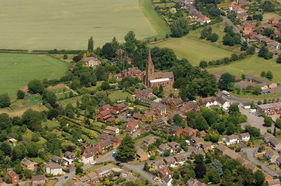 Aerial View Pattingham Staffordshire England Editorial Stock Photo ...