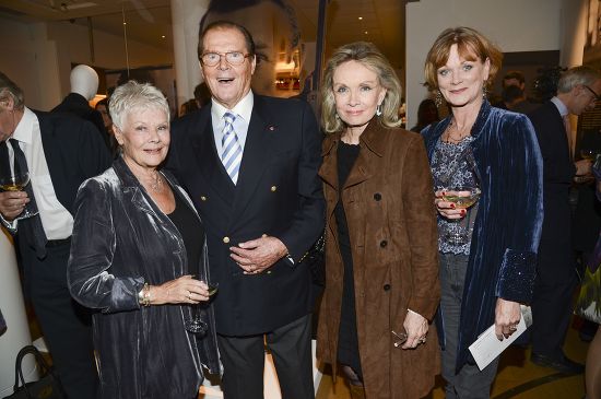 Judi Dench Sir Roger Moore Samantha Editorial Stock Photo - Stock Image ...