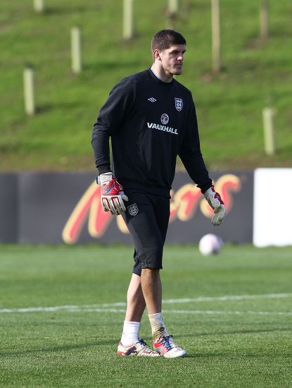 England Goalkeeper Fraser Forster During Training Editorial Stock Photo ...