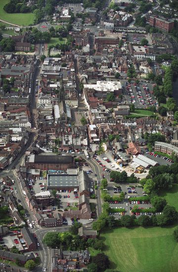 Aerial View Lichfield Staffordshire England Uk Editorial Stock Photo ...