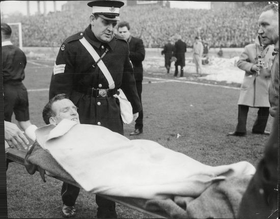 Vic Crowe Peterborough United Fc Stretchered Editorial Stock Photo ...