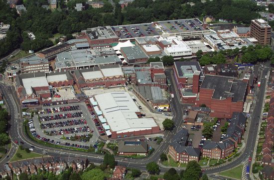 Aerial View Sutton Coldfield Town Centre Editorial Stock Photo - Stock ...