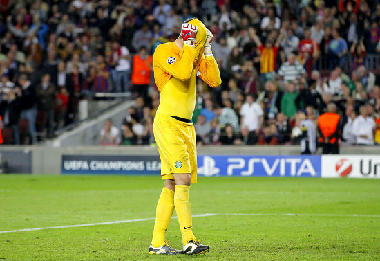 Fraser Forster Celtic Shows Look Dejection Editorial Stock Photo ...