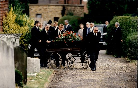 Funeral Impresario Lord Bernard Delfont Coffin Editorial Stock Photo ...