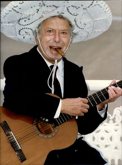 Lord Bernard Delfont Impresario Smoking Cigar Editorial Stock Photo ...
