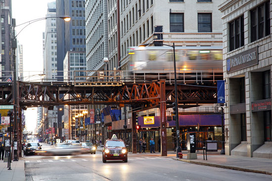 Chicago Overhead Cta City Transit Authority Editorial Stock Photo ...