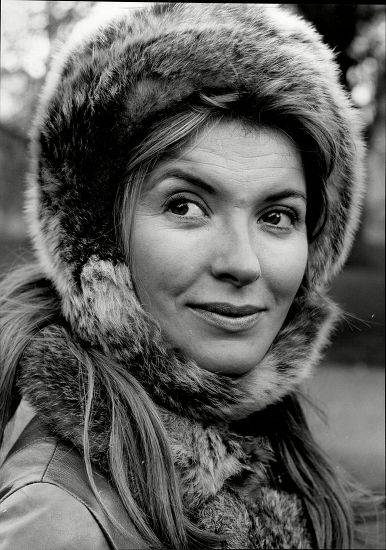 Hannah Gordon Actress Fur Hooded Coat Editorial Stock Photo - Stock ...