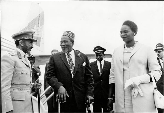 Emperor Haile Selassie Ethiopia Jomo Kenyatta Editorial Stock Photo ...