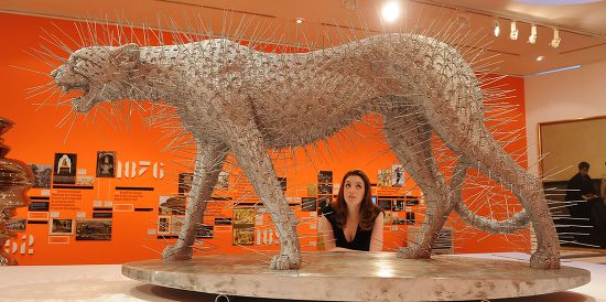 David Mach Spike Cheetah Made Hundreds Editorial Stock Photo - Stock ...