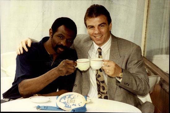 British Boxer Mark Kaylor Right James Editorial Stock Photo - Stock ...