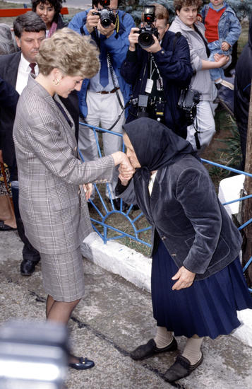 Princess Diana Meeting Croatian Martha Meej Editorial Stock Photo ...