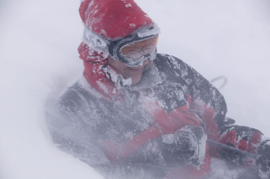 Mountaineers Surviving Atrocious Conditions On Cairngorm Editorial ...