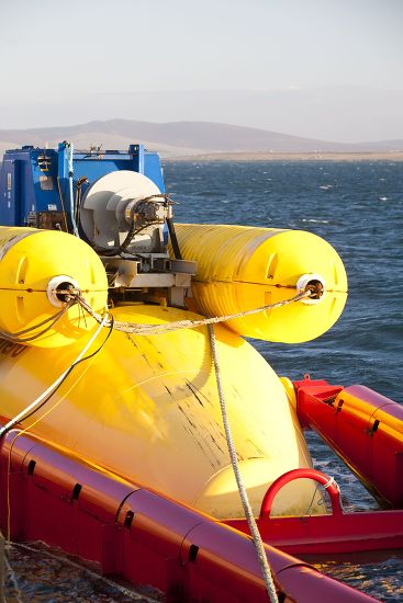Pelamis P2 Wave Energy Generator On Editorial Stock Photo - Stock Image ...