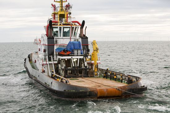 Tug Boat Tows Jack Barge Goliath Editorial Stock Photo - Stock Image ...