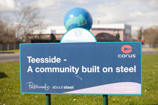 Sign Near Redcar On Teeside Britain Editorial Stock Photo - Stock Image ...