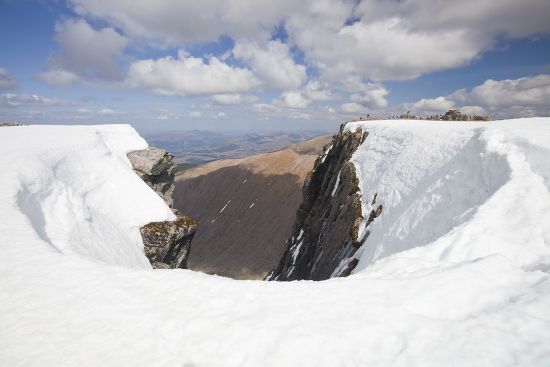 Northern Cliffs Ben Nevis Summit Plateau Editorial Stock Photo - Stock ...