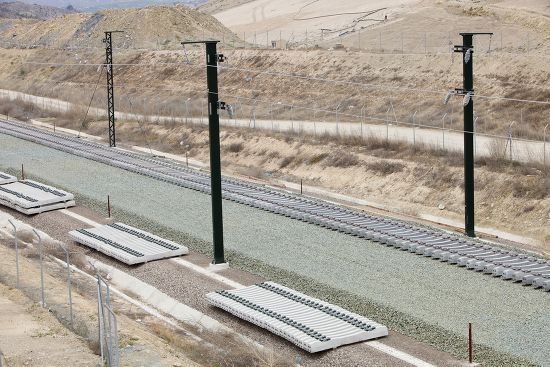 New Electrified Railway Line Being Built Editorial Stock Photo - Stock ...