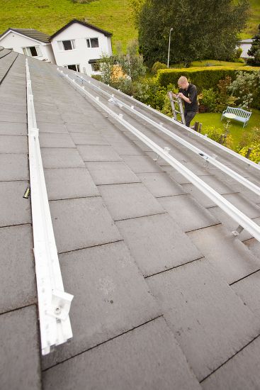 Fitting Support Rails House Roof Ambleside Editorial Stock Photo ...