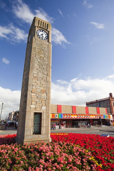Clock Tower Middle Roundabout On Seafront Editorial Stock Photo - Stock ...