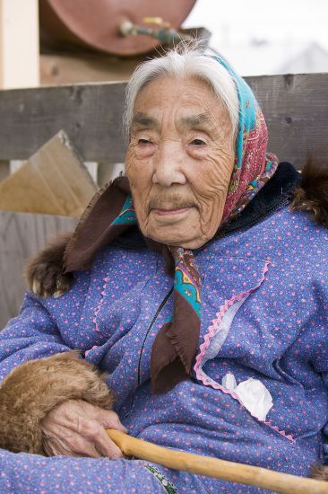 Lola Everson Inuit Elder On Shishmaref Editorial Stock Photo - Stock ...