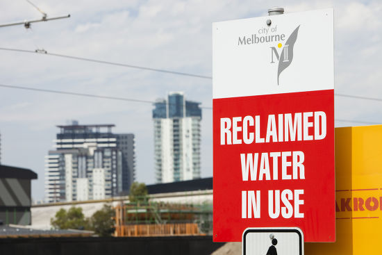 Signs Melbourne About Reclaimed Water Usage Editorial Stock Photo ...