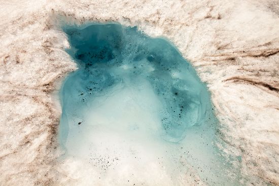 Meltwater Pools On Athabasca Glacier Which Editorial Stock Photo ...