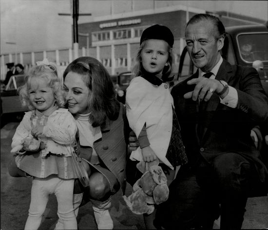 David Niven Actor Wife Hjordis Tersmeden Editorial Stock Photo - Stock ...