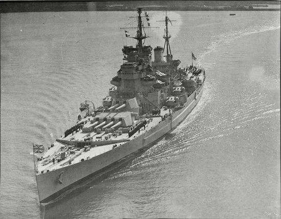 Hms Anson King George Vclass Battleship Editorial Stock Photo - Stock ...