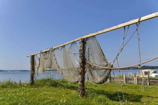 Fishing Nets Historic Port Maasholm Schleswigholstein Editorial Stock ...