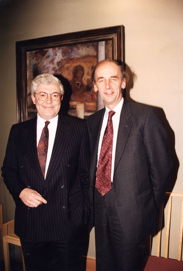 Sir Nicholas Goodison Peter Ellwood Chairman Editorial Stock Photo ...