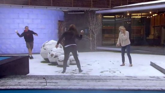 Snowball Fight Ryan Moloney Tricia Penrose Editorial Stock Photo ...