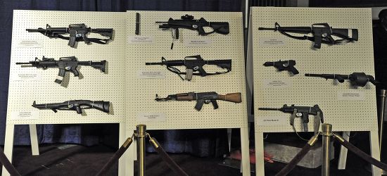 Display Various Types Assault Weapons Editorial Stock Photo - Stock ...