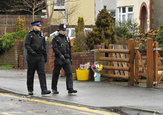 Police Pass Flowers Left Scene Where Editorial Stock Photo - Stock ...