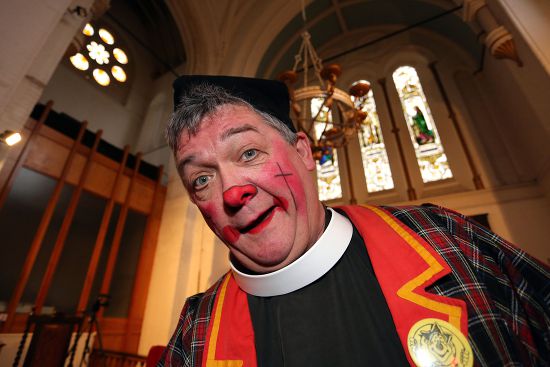 Clowns Chaplain Revd Roly Bain Editorial Stock Photo - Stock Image ...