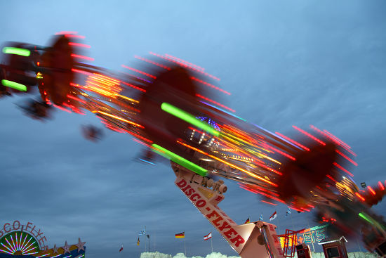 Funfair Ride Full Speed Editorial Stock Photo - Stock Image | Shutterstock