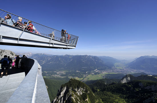Alpspix Viewing Platform Alpspitze Railway Hill Editorial Stock Photo ...