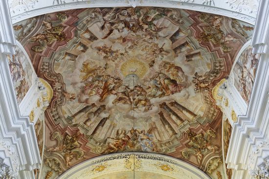 Ceiling Fresko Lamb God Presbytery By Editorial Stock Photo - Stock ...