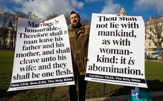 Christian Protester Carl Hamblin Protests Parliament Editorial Stock ...